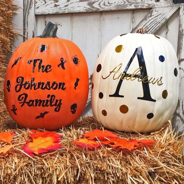 Personalized Pumpkin Vinyl Decals | 3 Styles – Superior Stickers