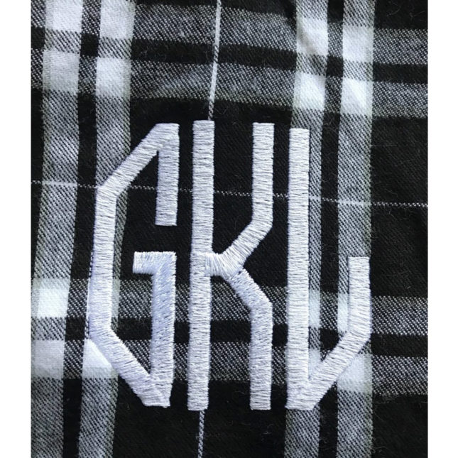 Monogrammed Embroidered Pajama Pants – Superior Stickers